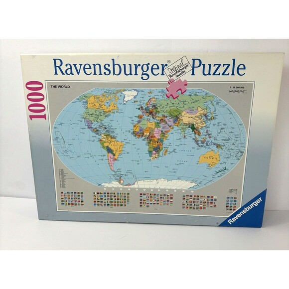 Ravensburger | Toys | Ravensburger 00 Piece Political World Map Jigsaw ...